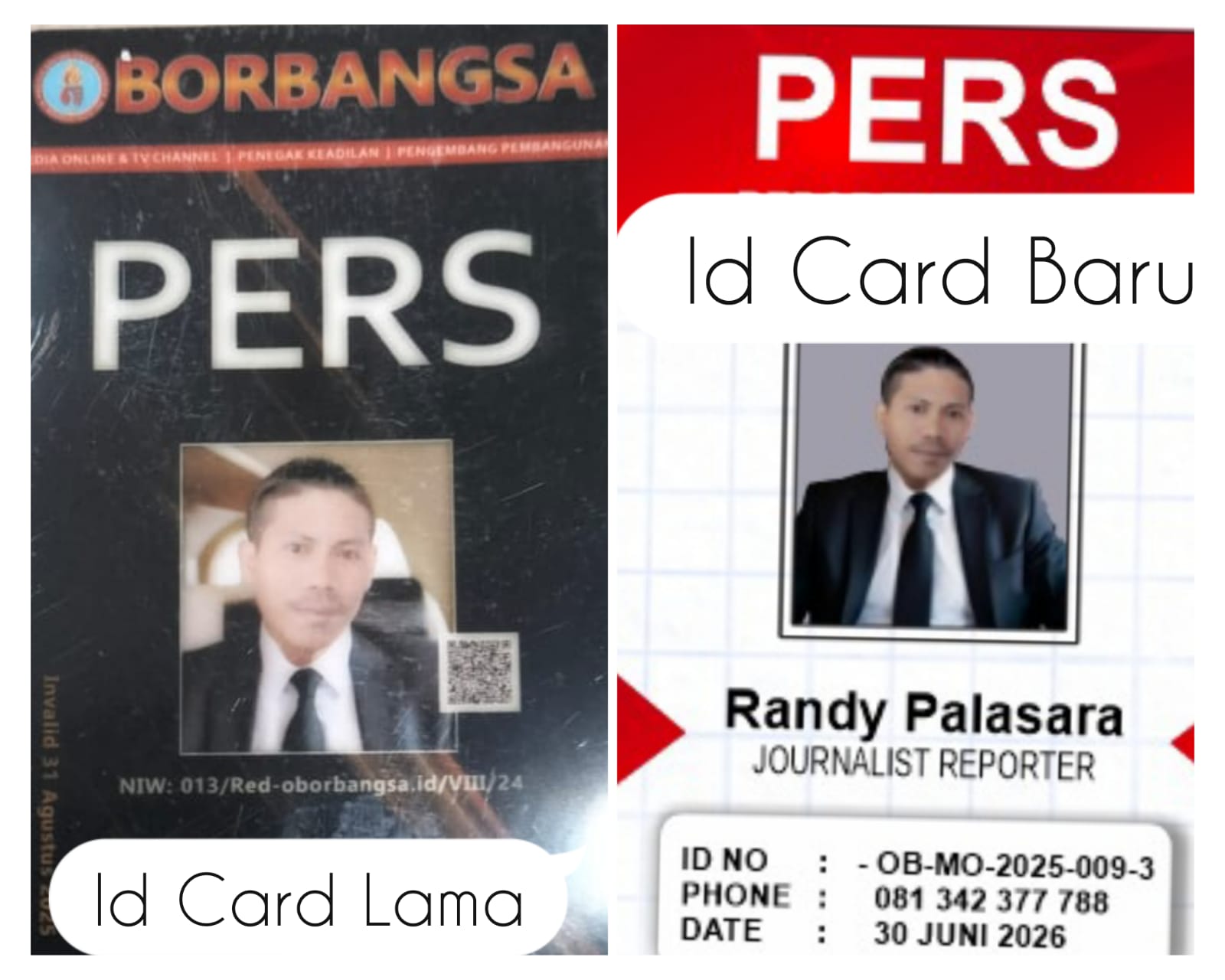 *Pemberitahuan Resmi: Penggunaan ID Card Baru Wartawan OborBangsa.id ...